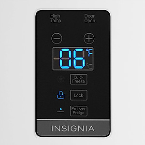 Insignia™ - 21.0 Cu. Ft. Upright Convertible Freezer/Refrigerator