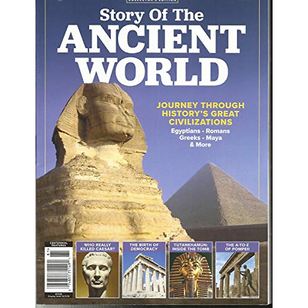 STORY OF THE ANCIENT WORLD, COLLECTOR'S EDITION, 2018 EGYPTIANS * ROMANS *MAYA