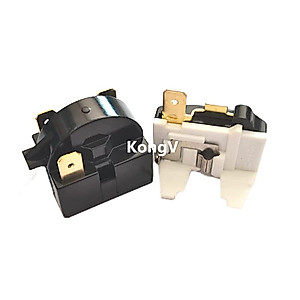Compressor 4.7 Ohm 3-Pin PTC Starter/Start Relay and Overload Kit Compatible with Mini Fridges, Compact Refrigerators, Beverage & Wine/Beer Coolers, Deep Freezers, Beer/Wine Refrigerators
