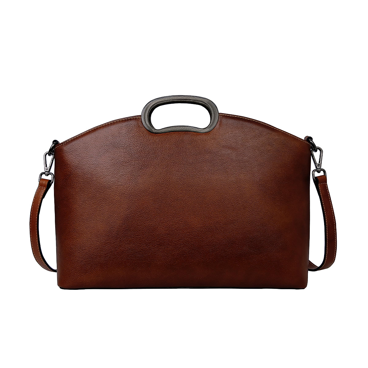 HESHE Leather Purses Shoulder Handbags for Women Tote Bags Satchel Bag Crossbody Bags Large Capacity Designer Hobo Purse (Brown)