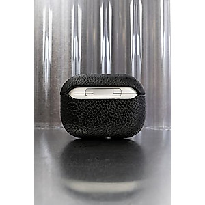 Tapper Black Leather / 18K Gold Plated Case for AirPods Pro