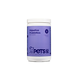 Pets 52 - Digestive Dog Probiotics with Enzymes - Supports Healthy Gut Flora, Boosts Immune System, Promotes Stomach Comfort, Vet-Strength Formula for Improved Digestion - 30-Day Results