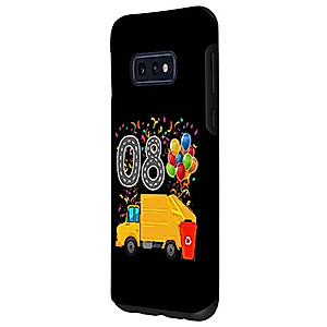 Galaxy S10e Happy O8 Birthday Rear Loader Garbage Truck Case