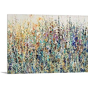 GREATBIGCANVAS Thicket Wildflowers by Tim O’Toole, Acrylic Floral Home Décor – Botanical Wall Art Print for Kitchen – Painting for Living Room or Bathroom, 36"x24"