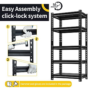 REIBII Garage Storage Shelves