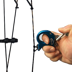 JIANZD Archery Release Aid Compound Bow 3 Fingers Synapse Hammer Throw Release Assistant Trigger Hunting Thumb Caliper Trigger Aluminum Alloy Camo