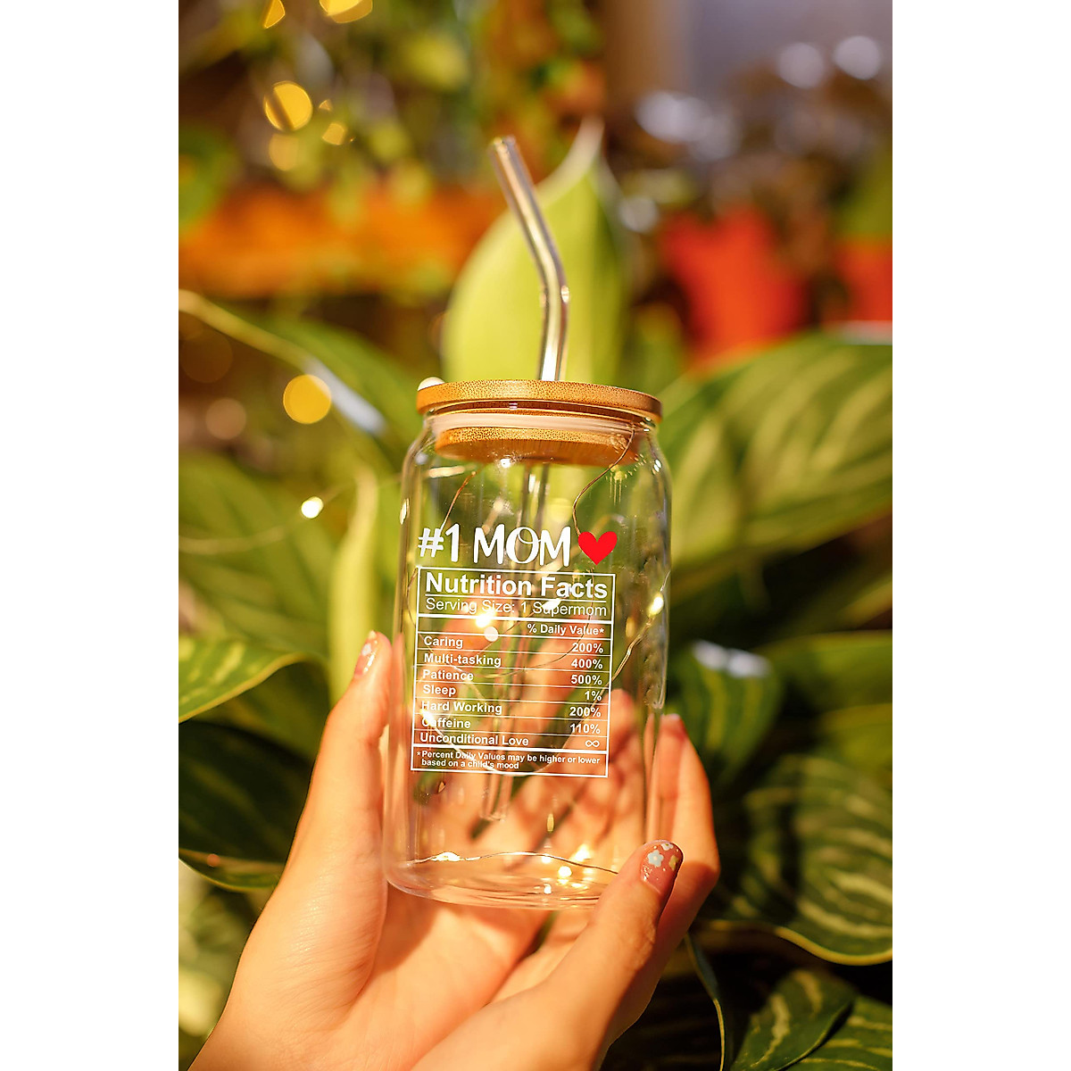 NewEleven Mother Day Gift For Mom - Gifts For Mom From Daughter, Son, Kids - Unique Birthday Gifts For Mom, New Mom, Bonus Mom, Pregnant Mom - Funny Gifts Ideas For Mom - 16 Oz Coffee Glass