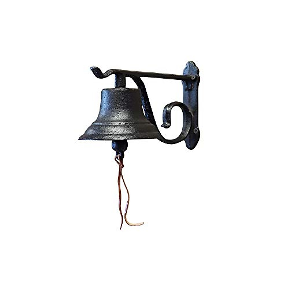 NACH JS-90-091 Classic Fine Cast Iron Rustic Hanging Doorbell, 8.5 x 5 x 6.5 Inches, Small, Black