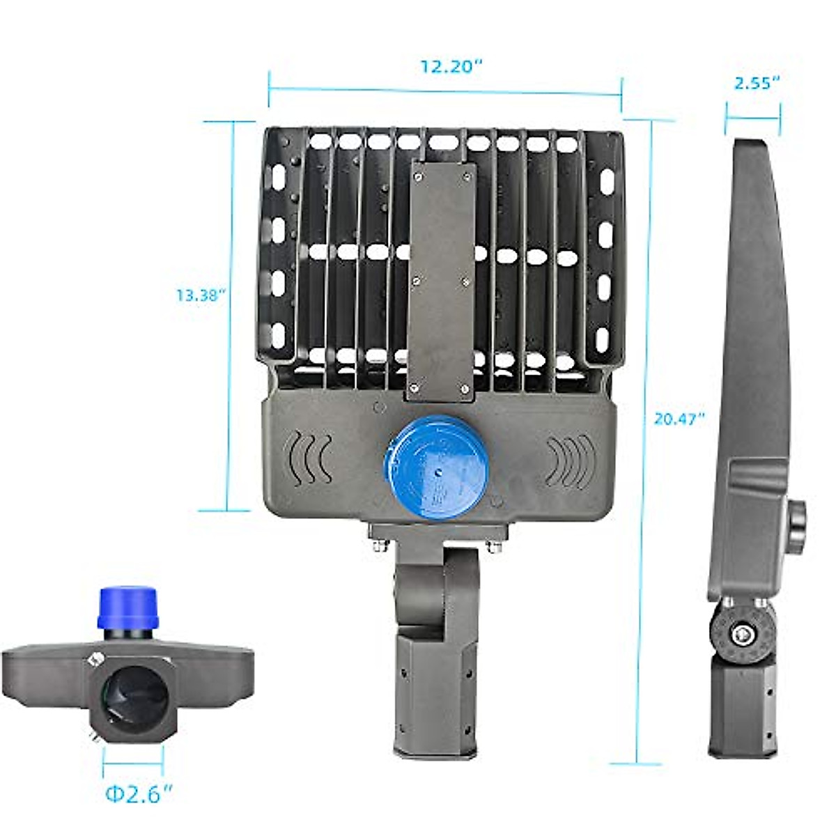 WYZM 300W LED Parking Lot Light,39000 Lumens,5500K White,Outdoor Security Area Light