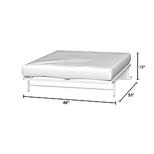 Wilding Wallbeds Deluxe Murphy Bed Frame Vertical Wallbed, DIY Wood Frame for Folding Cabinet, Pull-out Bed, Hidden Bed (Full)