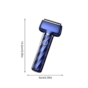 Mini Foil Shaver, Waterproof Mini Electric Shaver, USB Rechargeable Mini Foil Razor, 6.77x3.58x2.09 Inches Portable Mini Shaver, 220g Pocket Foil Razor, Fast Charging Foil Razor for Men Travel