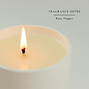 Sacred + Divine 333 "Support Scented Intention Candle, Rose Pepper, Angel Number Manifestation Candle, Soy Coconut Aromatherapy Candle with 80 Hour Burn Time