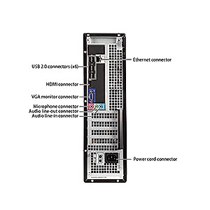 DELL OPTIPLEX 390 DT Desktop Computer, Intel Core I3-2100 3.1GHz, 8GB DDR3, 1TB, DVD, WIFI, HDMI, VGA, Bluetooth 4.0, Windows 10 Professional 64 Bit (Renewed)