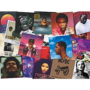 100 Pcs Poster,5x5In Album Cover Posters,Wall Collage Kit, Posters For Room, Music Posters, Rapper Posters, Wall Posters, Posters For Bedroom