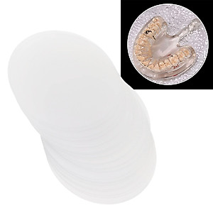 20pcs Dental Hard Splint Sheets Round, Vacuum Forming Sheet Thermoforming Material Round Good Thermoforming Performance, for Vacuum Forming Machine