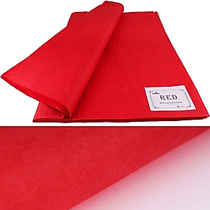 PMLAND Premium Quality Gift Wrapping Paper - Red - 15 Inches X 20 Inches 100 Sheets