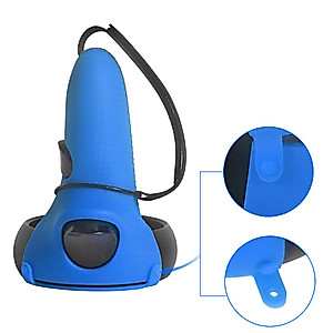 HIJIAO Knuckle Strap & Controller Grip Skin for Oculus Quest/Oculus Rift S VR Headset (Blue)