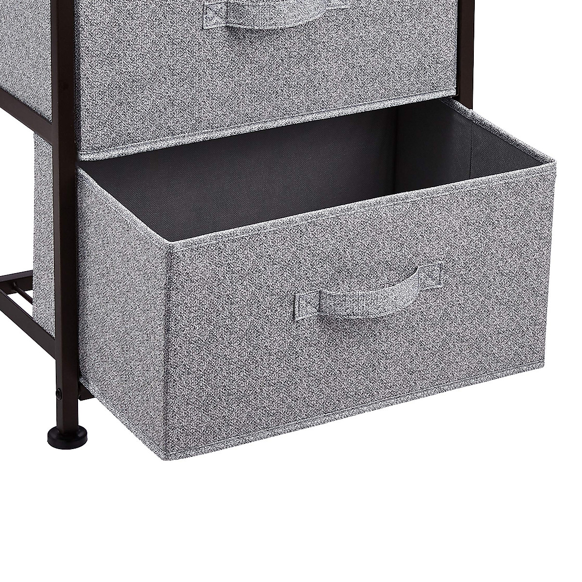 Amazon Basics Fabric 3-Drawer Storage Organizer Unit for Closet, Bronze