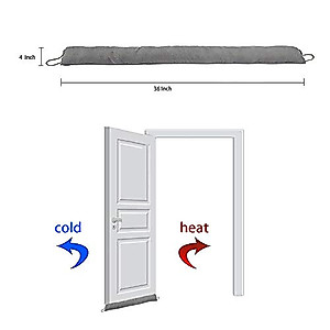 Heavy Duty 36” Weighted Door Draft Stopper - Energy Saving Door Guard, Under Door Noise and Air Blocker for a Cool Summer and Warm Winter - Door Noise Blocker