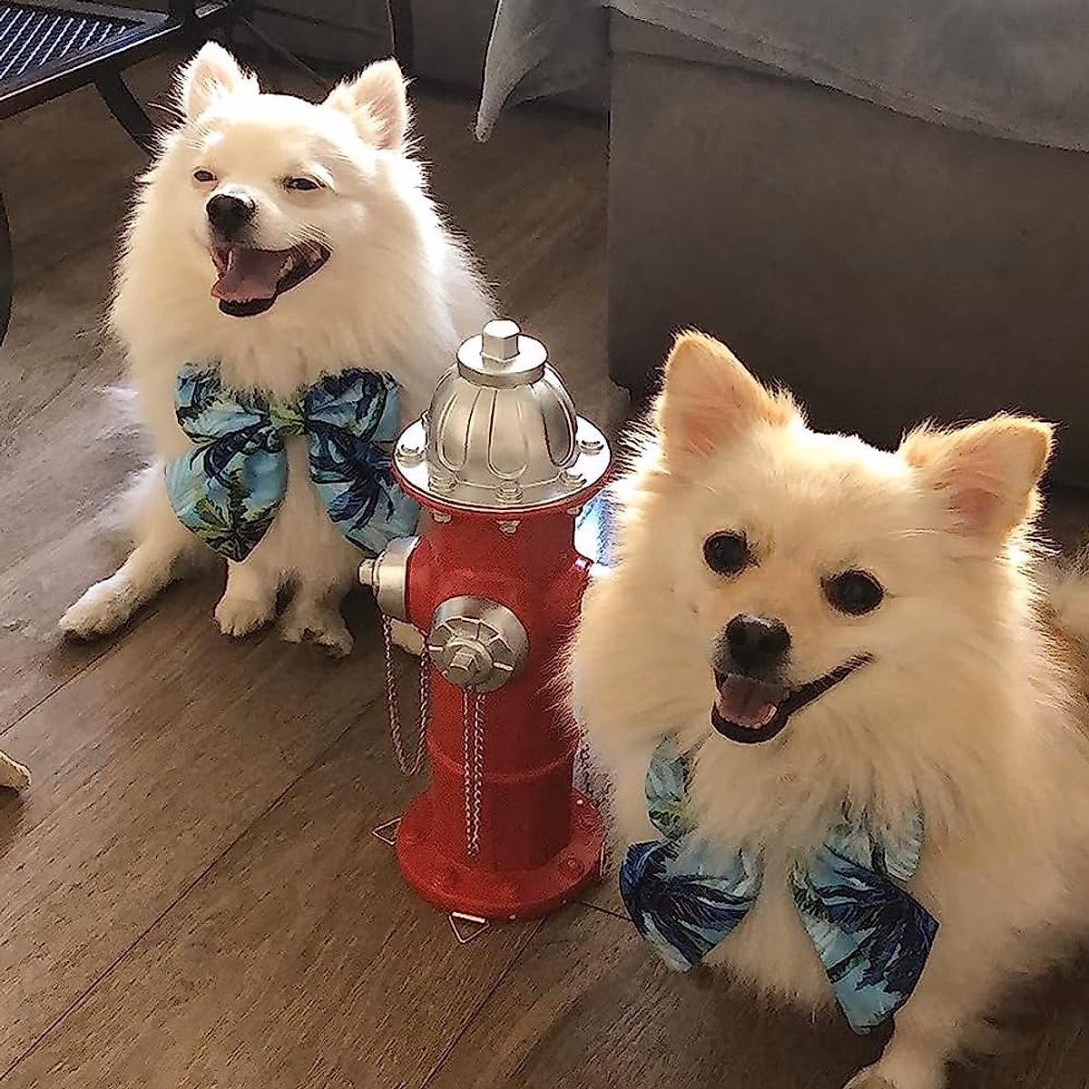 Choies Dog Fire Hydrant Statue with 4 Stake,Puppy Pee Post Training Statue,Outdoor Large Fire Hydrant Statue Garden Patio Ornament Decorations 14.5 inch Tall