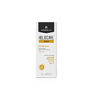 Heliocare 360 Oil-Free Gel SPF 50 50ml / Gel Sunscreen For Face/Daily UVA UVB Visible light Infrared-A Anti-Ageing Sun Protection/Combination Oily and Normal Skin/Matte Finish
