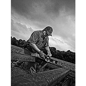 Ingersoll Rand 422G Edge Series 5" Air Angle Grinder, Powerful 1.0 HP Motor, Locking Lever with Tease Throttle, Front Exhaust, Anti Vibration Hand Grip, Black