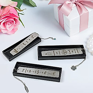 YoeeJob Metal Bookmark Gifts for Women/Men,Inspirational Bookmark with Tassel Gifts for Book Lover, Retirement Book Marker for Coworker Leaving New Job Promotion Christmas