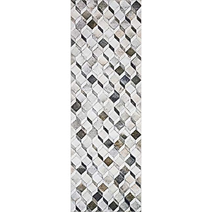 Loloi II Maddox Collection MAD-02 Grey/Mocha, Contemporary 2'-3" x 3'-9" Accent Rug
