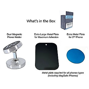 Gym Dual Magnetic Phone Mount & Holder. Attaches magnetically to Metal Surface.