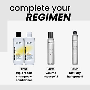 Kenra Fast Dry Hairspray 8 | Flexible Hold Thermal Spray | Multifunctional Spray, Ideal For Both Styling & Finishing | Lightweight, Instant Control | All Hair Types | 8 oz