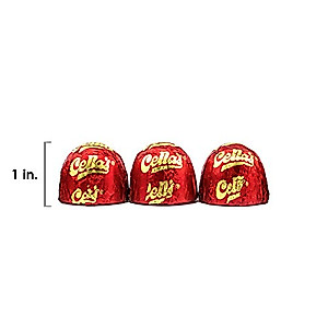 Cella's Dark Chocolate Covered Cherries – Premium Cherry Cordial Candies – Individually Wrapped with Display Box (72-Count Box - 2.25 Pounds)