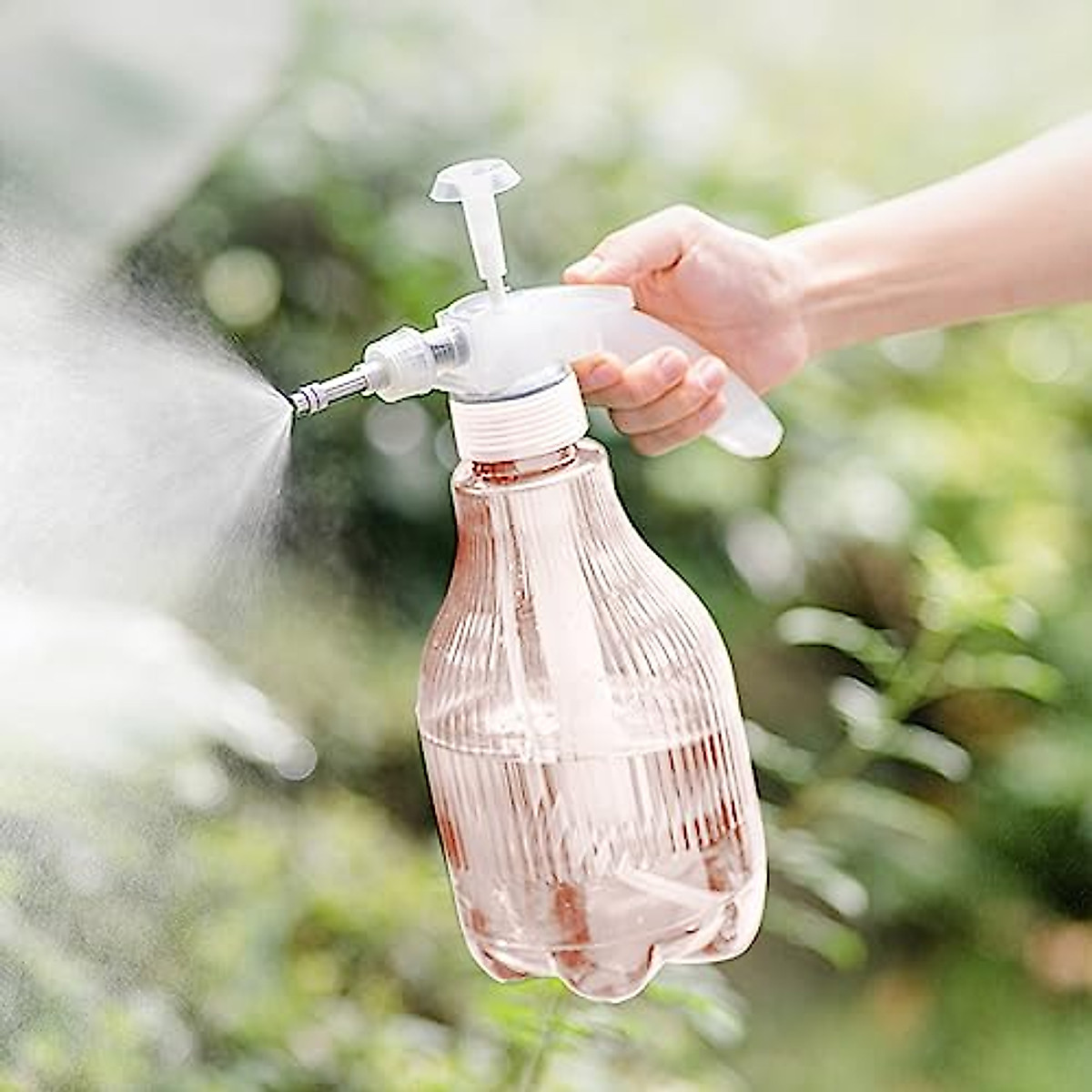 Brass Sprinkler Large Capacity Pressure Watering Can Garden Sprinkling Kettle Air Pressure Watering Kettle Household Watering Flowers Flower Watering Tools (Pink, One Size)