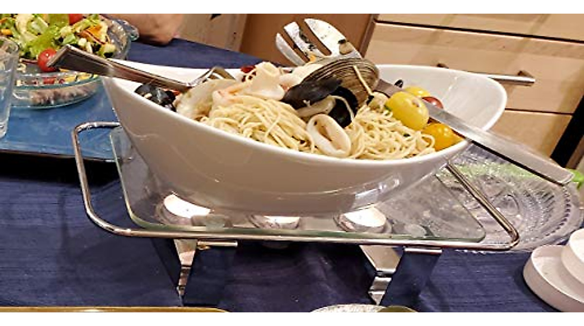 NewlineNY Chrome Plated Dish Warmer – Elegant Food Display