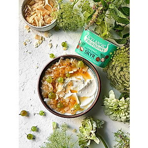 Icelandic Provisions 5.3oz Traditional Skyr Yogurt, Coconut, Icelandic Cultured Dairy Product With 15g Protein Per Serving | Thick & Creamy Texture | More Protein & Less Sugar Than Yogurt