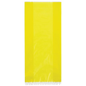 Yellow Cellophane Bags - (30 Ct) - Vibrant Sunshine Gift Bags for Parties, Events & Special Occasions