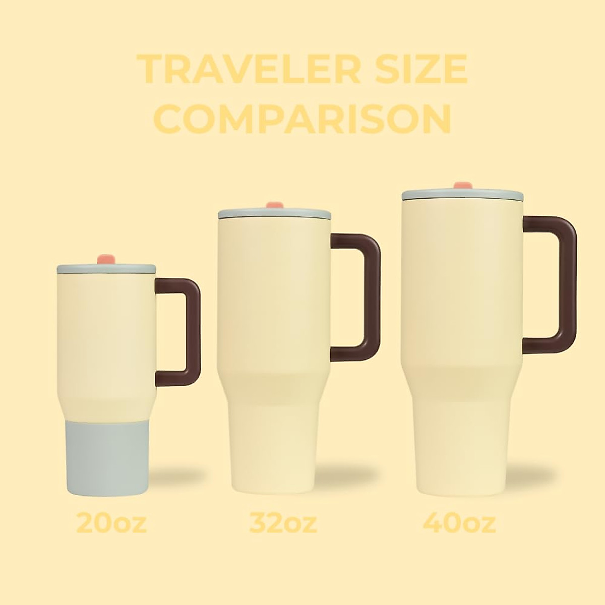 Belle 40oz Traveler + Replacement Straws
