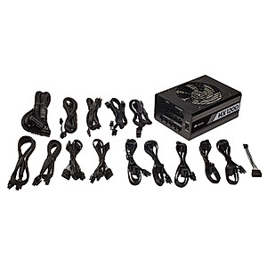 Corsair CP-9020140-UK HX1200 1200 W 80+ Platinum Fully Modular Power Supply Unit - Black