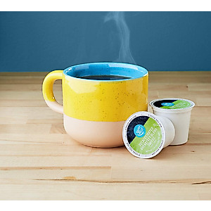 Amazon Brand - Happy Belly Decaf Light Roast Coffee Pods, Breakfast Blend, Compatible with Keurig 2.0 K-Cup Brewers