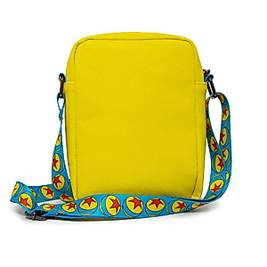 Buckle Down Disney Bag, Cross Body, Pixar Luxo Ball Yellow Blue Red, Vegan Leather