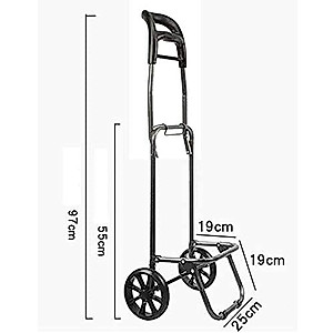 Shopping Trolley on Wheels Multi Function Shopping Cart Pull Rod Car Fashion Trolley Climbing Stairs Collapsible Baggage Trolley Old Man Pull Rod Portable Pull Cart Storage Hand Trucks,C ,Shopping