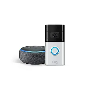 All-new Ring Video Doorbell 3 with Echo Dot
