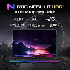 ASUS ROG Strix Scar 16 (2023) Gaming Laptop, 16” Nebula HDR QHD 240Hz/3ms, 1100 nits, Mini LED, GeForce RTX 4090, Intel Core i9-13980HX, 32GB DDR5, 2TB PCIe, Wi-Fi 6E, Windows 11 Pro, G634JY-XS97