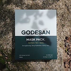 GODESAN Hydrogel Face Mask Pack 5pcs - Rich Collagen, Deep Moisture, Ginseng, Tea Tree, Hyaluronic, Overnight Mask, All skin type