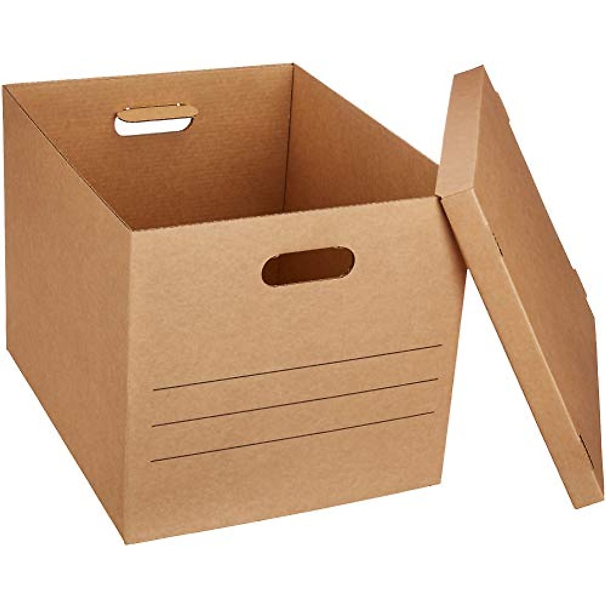 Amazon Basics Medium Moving Boxes with Lid and Handles, 19 x 14.5 x 15.5 inches, 10-Pack