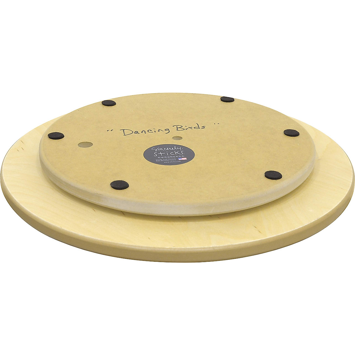 Sticks Dancing Birds- Sincerely, 18" D Lazy Susan-Handmade in The USA - Printed Product - Home Decor Gift - Decorative Lazy Susan