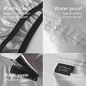 ATIMA Generator Storage Cover Fit for Westinghouse WH2200iXLT iGen 2200 Generac 7117 GP2200I Rainier R2200i Power Equipment Waterproof Cover