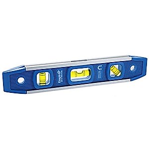 Empire 581-9 9-Inch Dark Blue Aluminum-Sided Dark Blue Torpedo Level with Overhead Viewing Slot