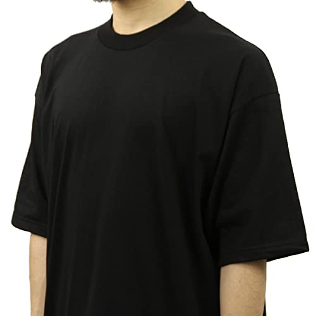 Pro Club Men's Comfort Cotton Short Sleeve T-Shirt, Black, Large