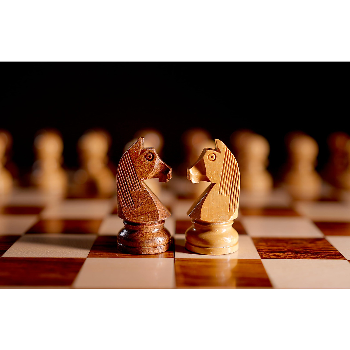 BCBESTCHESS Set, Premium Quality, Handcrafted Rosewood Unique Chess Board Set, Foldable Secure Storage for Magnetic Pieces with Extra Queens, Chess Set for Kids and Adults, Brown (16x16 Inches)