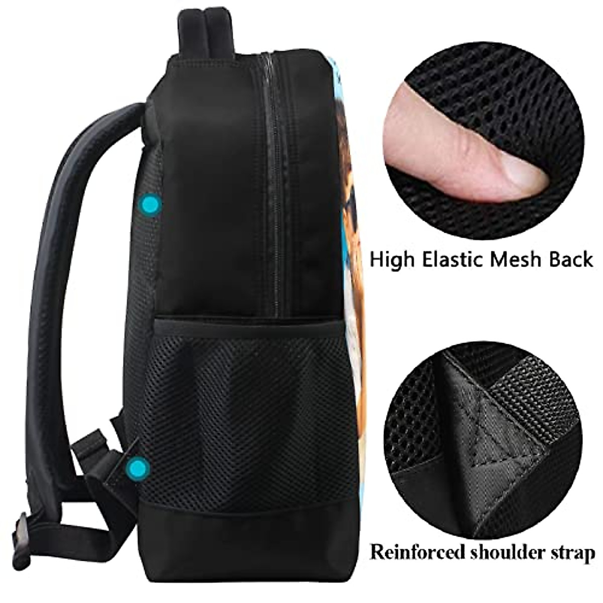 ZZXXB Custom Casual Backpack Personalized Your Text Picture Waterproof Travel Daypack Children School Bag